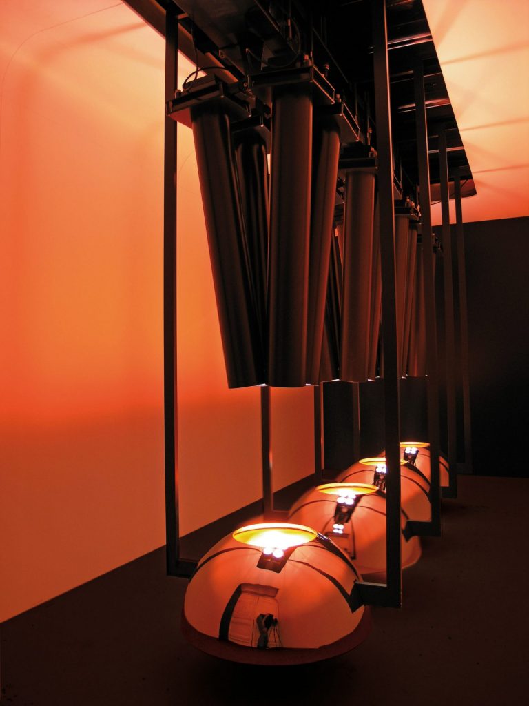 "Four Spheres" Light and Sound Installation - Licht Kunst Licht AG