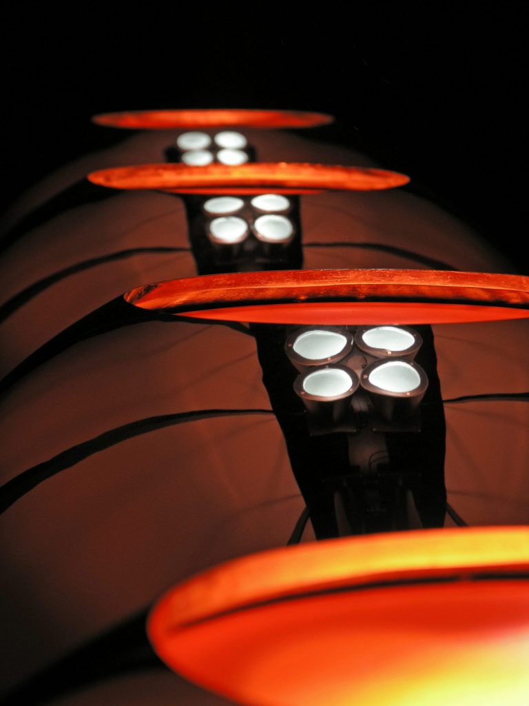 "Four Spheres" Light and Sound Installation - Licht Kunst Licht AG